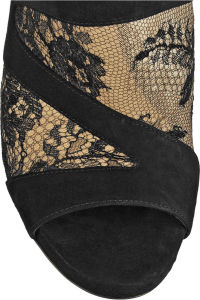 JIMMY CHOO Vantage Suede and Lace Sandals – Shoes Post