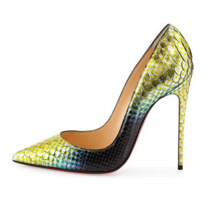 Christian Louboutin So Kate Python Mermaid Red Sole Pump, Mimosa ...