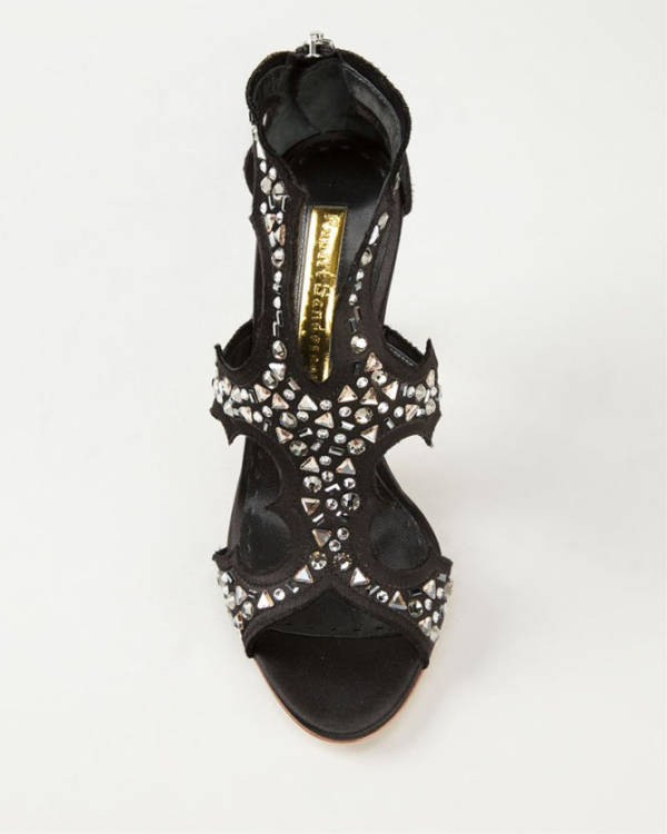 RUPERT SANDERSON Cut Out Detail Embellished Sandals – Shoes Post