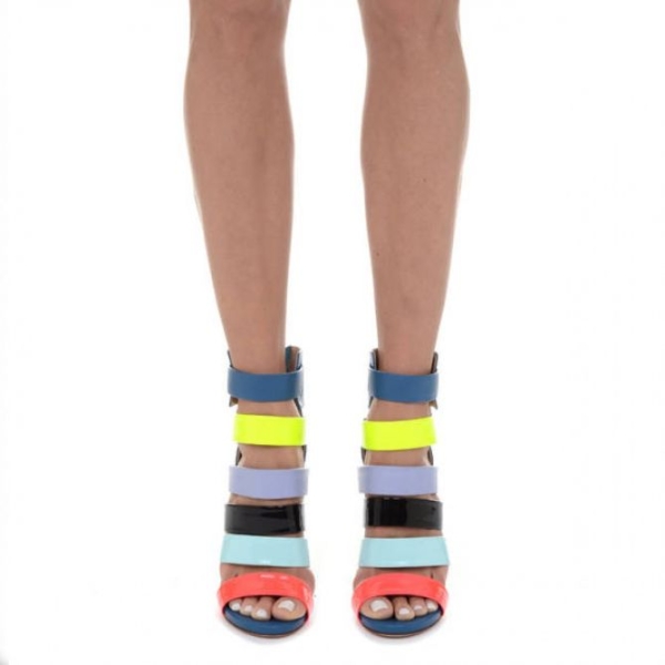 Ruthie Davis Parrot – Ocean Multi – Shoes Post