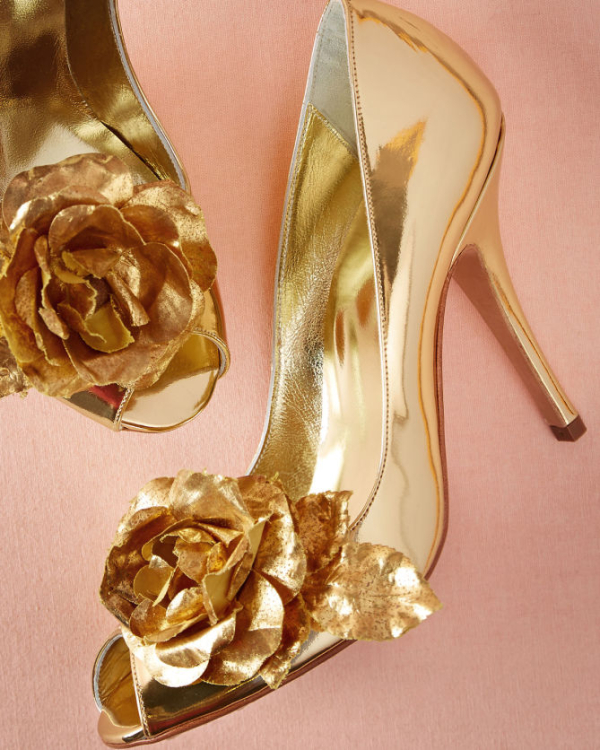 BHLDN Golden Rose Pumps – Shoes Post