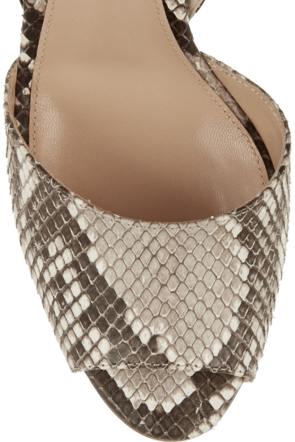 GIANVITO ROSSI Python sandals – Shoes Post