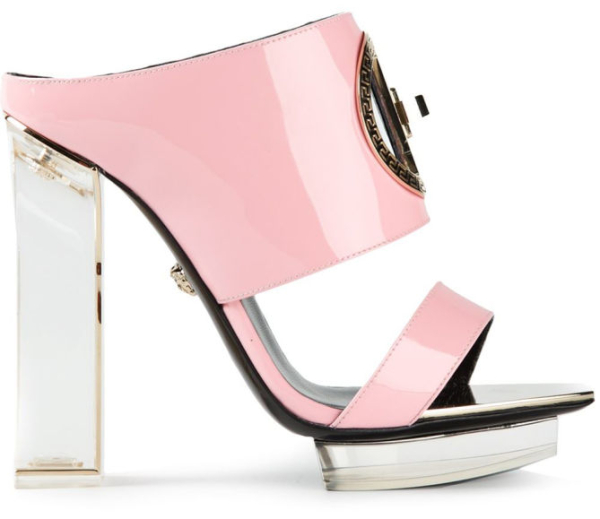 VERSACE Transparent Heel Mules – Shoes Post