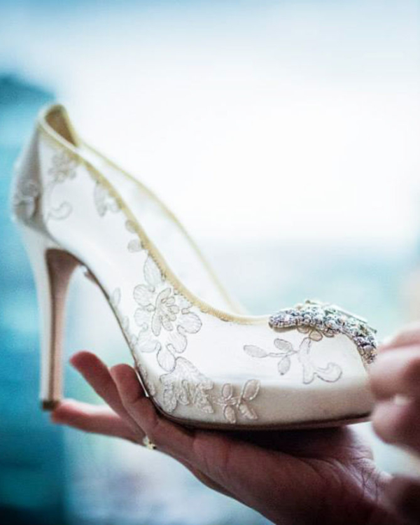 Aruna Seth Farfalla 110mm Heel in Ivory Tulle Lace – Shoes Post