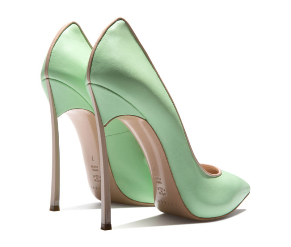 CASADEI Pearlized Tan “Blade” Heel – Shoes Post