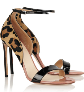 FRANCESCO RUSSO Leopard-print Calf hair and Patent-leather Sandals ...