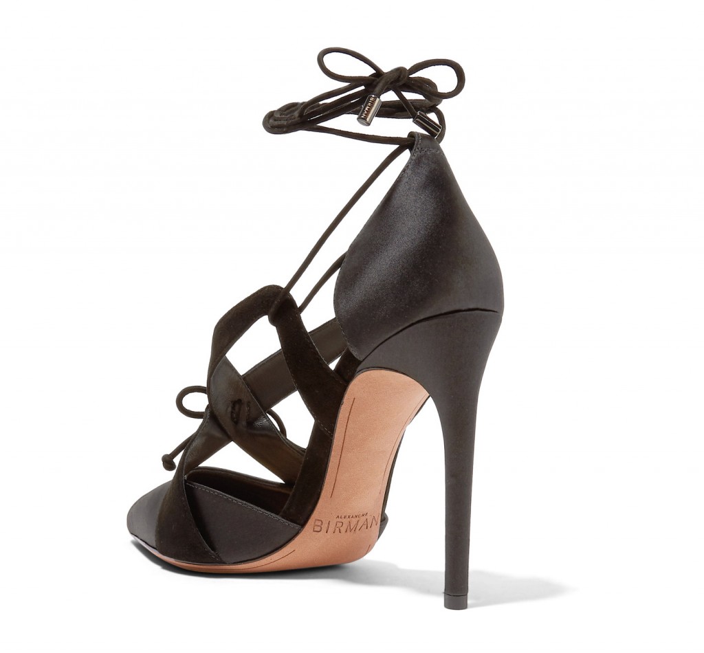 ALEXANDRE BIRMAN Rosita satin and suede pumps – Shoes Post