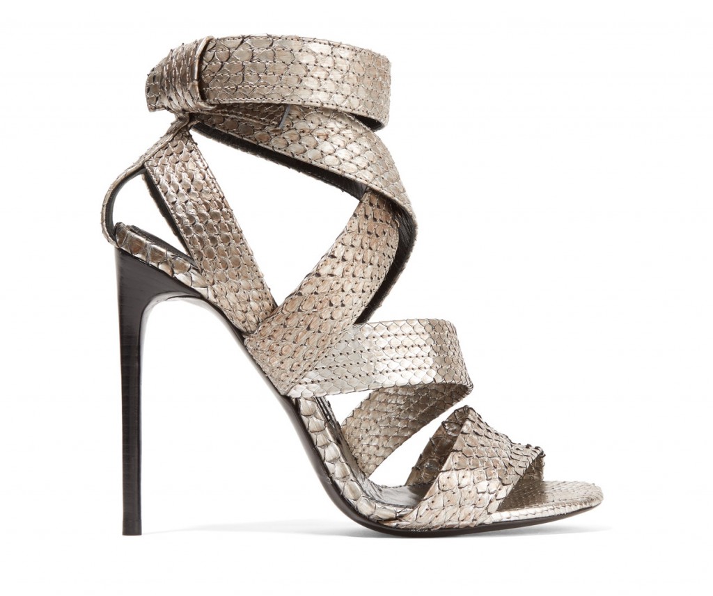 TOM FORD Metallic python sandals – Shoes Post