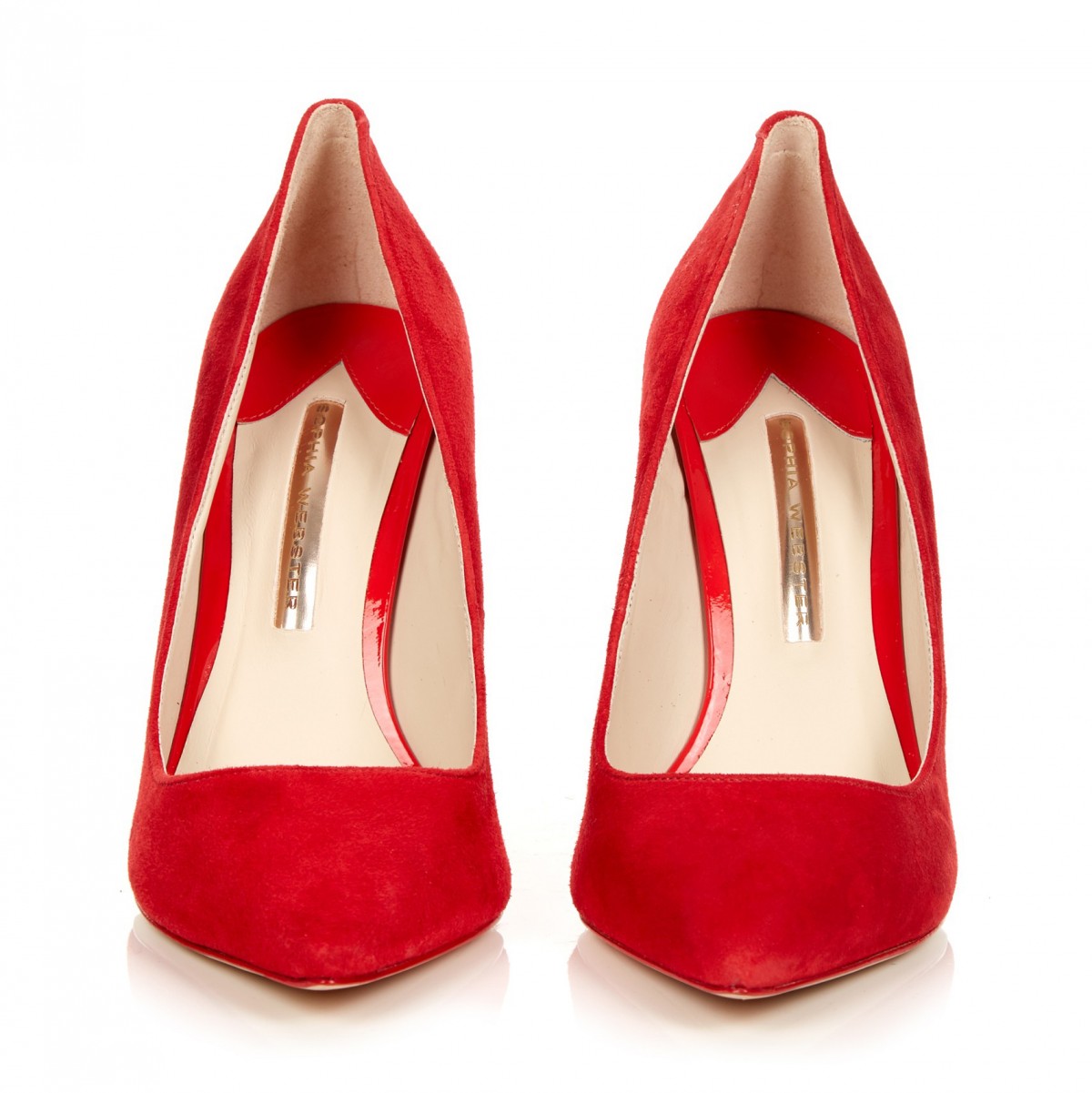 SOPHIA WEBSTER Coco flamingo-heel suede pumps – Shoes Post