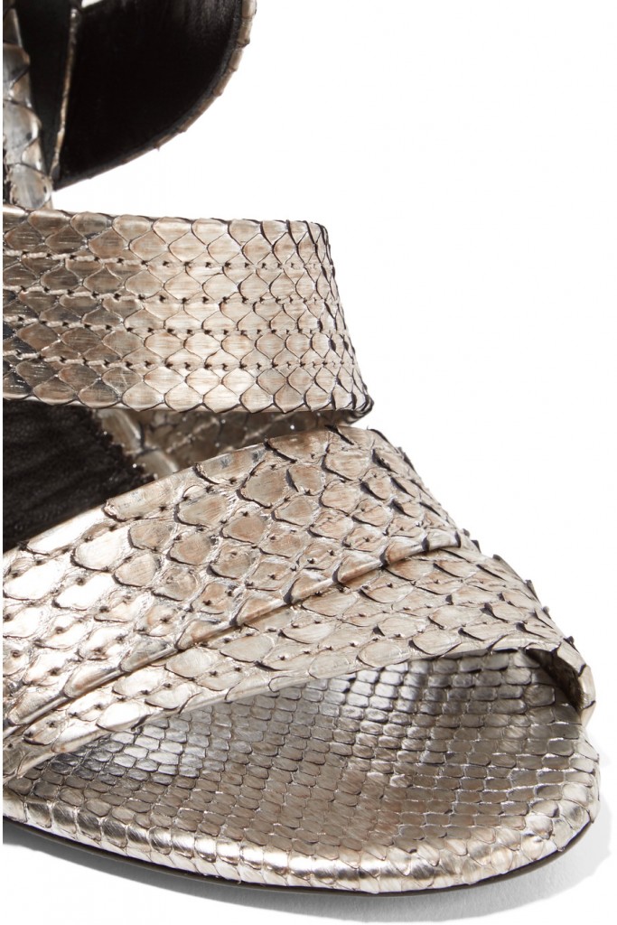 TOM FORD Metallic python sandals – Shoes Post