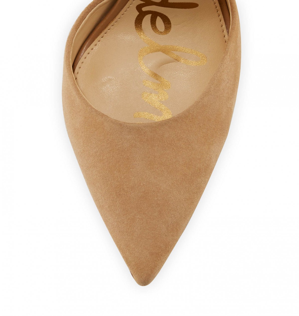 Sam Edelman Helaine Suede Lace-Up Pump, Golden Caramel – Shoes Post