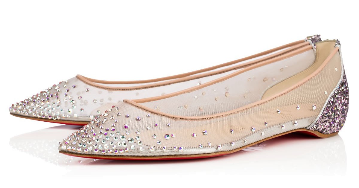Christian Louboutin Follies Strass Flat – Shoes Post