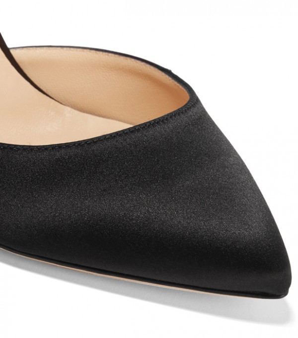 JIMMY CHOO Rosa embellished satin pumps – Shoes Post