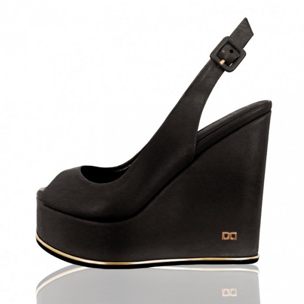 DUKAS Basic Wedge Black 13 – Shoes Post