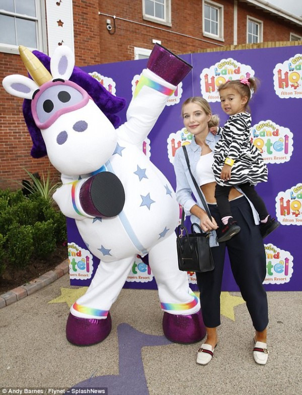 Helen Flanagan revealed her flat stomach at the CBeebies Hotel opening ...
