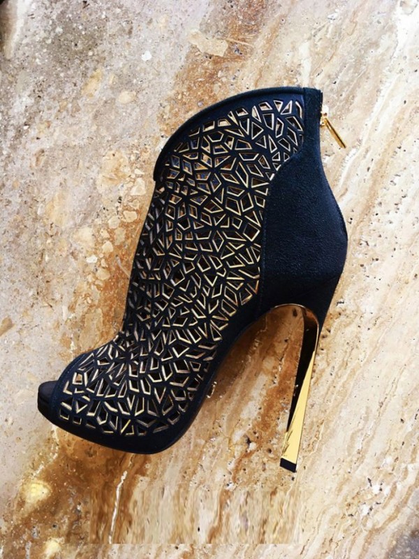 DUKAS Twist Laser Booties Black – Shoes Post