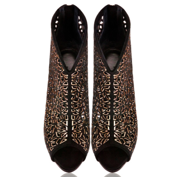 DUKAS Twist Laser Booties Black – Shoes Post